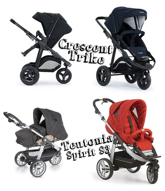 Vändbar trehjuling med lufthjul - Crescent Trike och Teutonia Spirit S3 ...